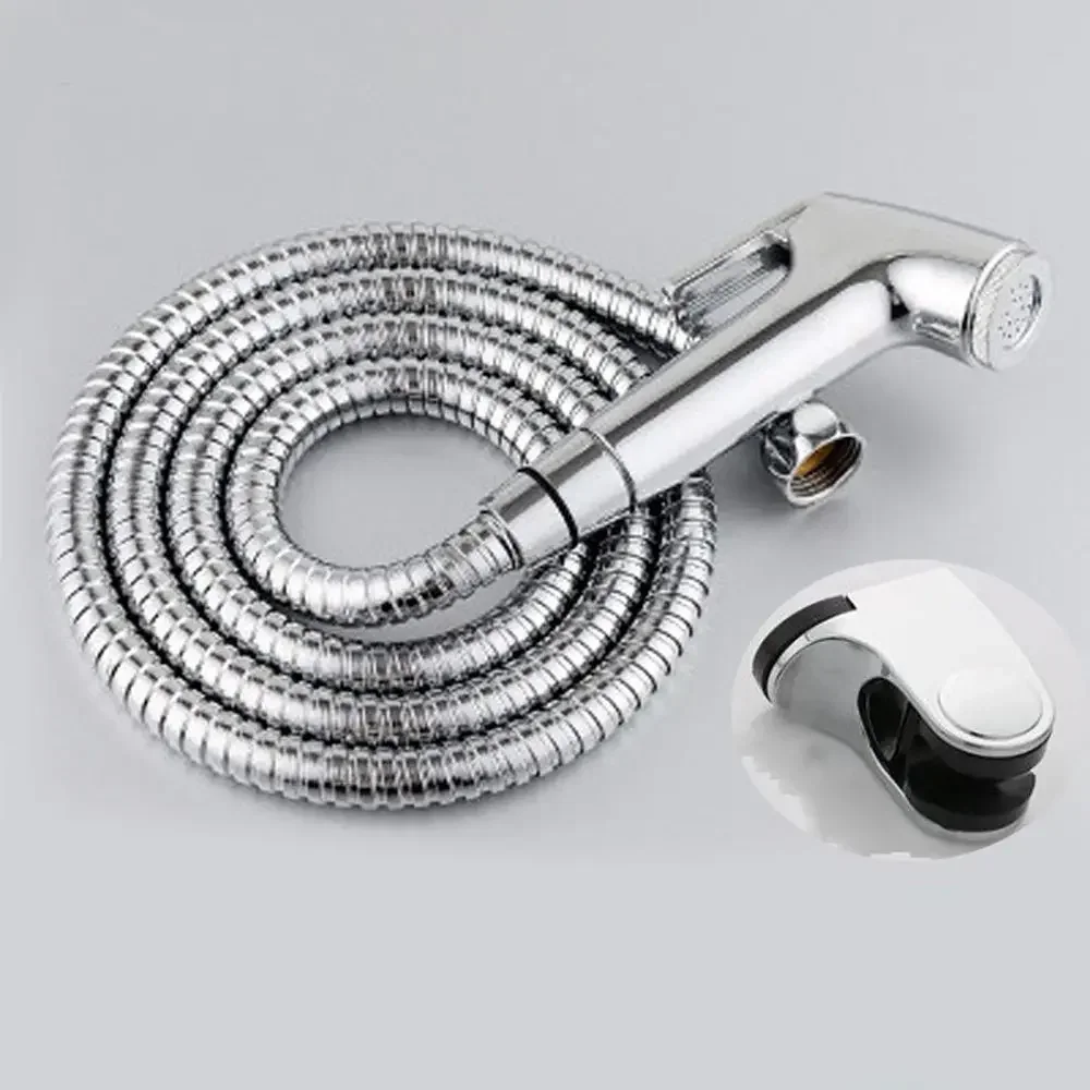 Handheld-Toilet-Bidets-Sprayer-Set-Wall-Bracket-Stainless-Steel-Hand ...