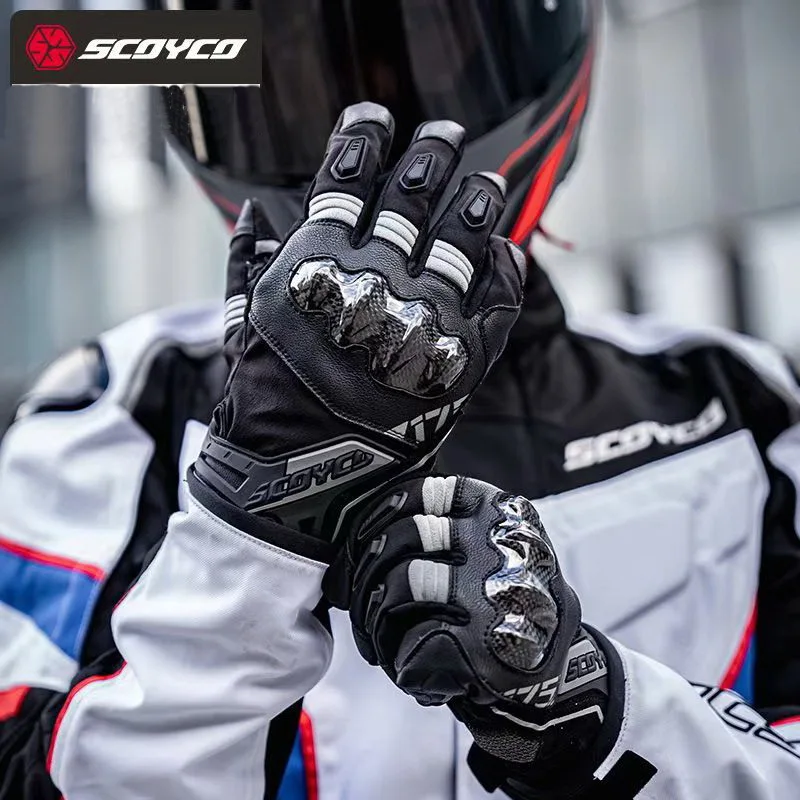 Winter Men's Women Waterproof Motocross Motorcycle Gloves SCOYCO Moto ...