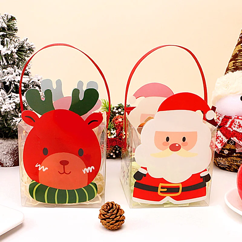 Portable-Christmas-Gift-Box-Transparent-Plastics-Candy-Packaging-Box ...