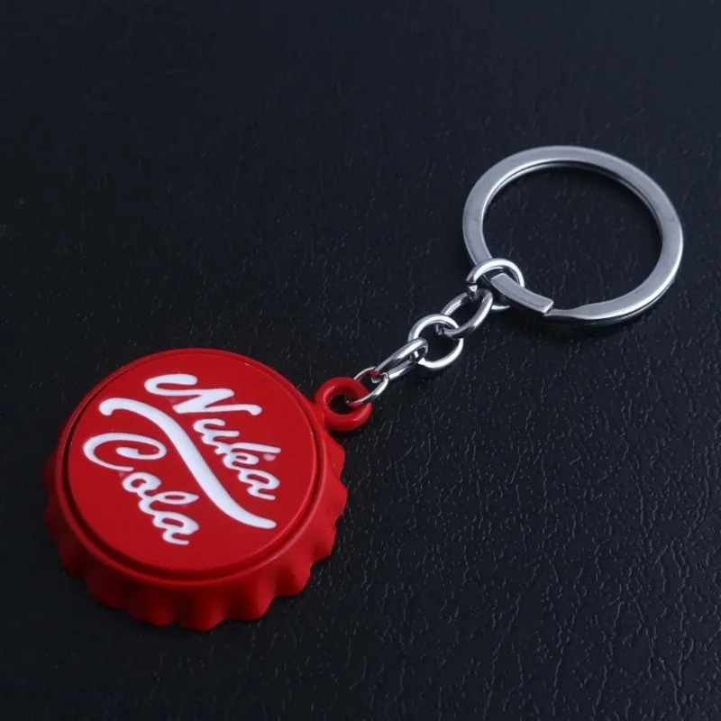 Red Keychain personality Car Keyring Bottle Cap Key Chain for Women and ...