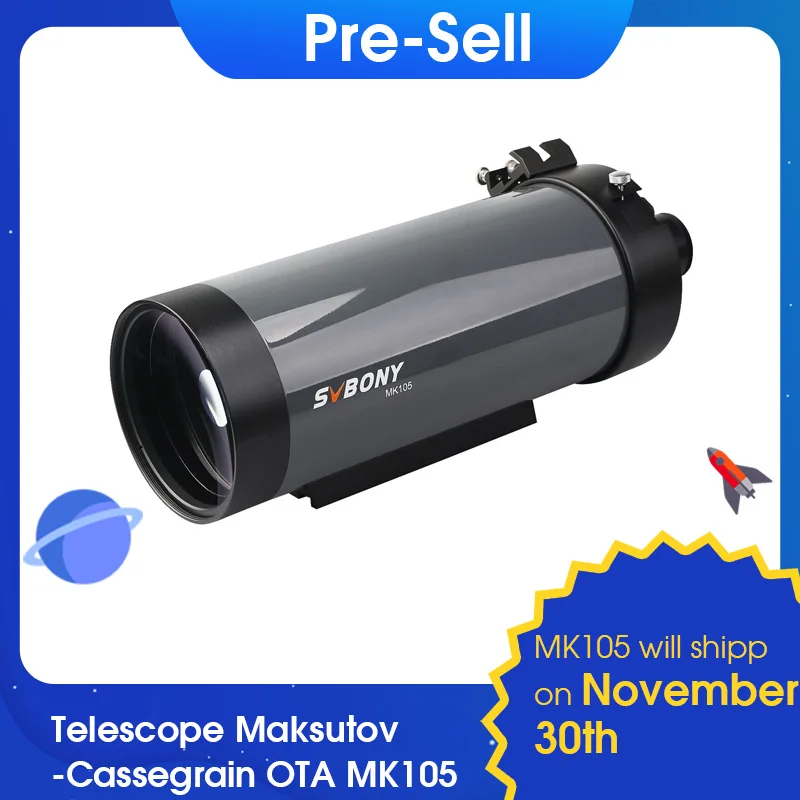Svbony Telescope Mk105 Maksutov-cassegrain Ota 99% Reflectivity Dielectric Coatings W/ Dual ...
