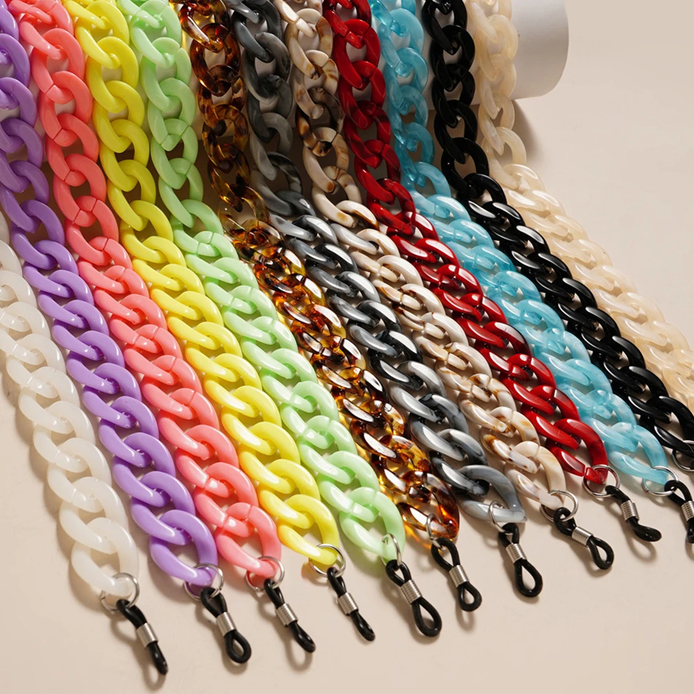 New Amber Acrylic Lanyard Link Glasses Chains for Women Holder Cord ...