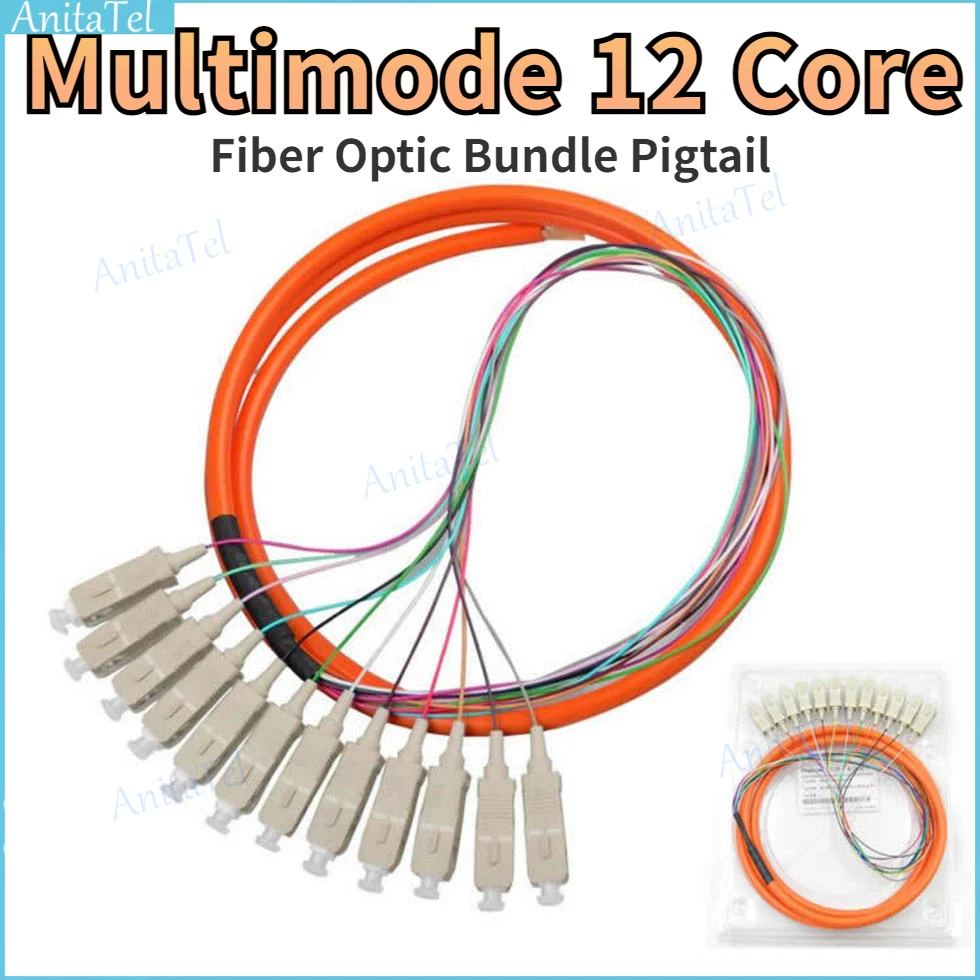 Multimode-12-Core-Fiber-Optic-Bundle-Pigtail-SC-FTTH-Fiber-Optical ...