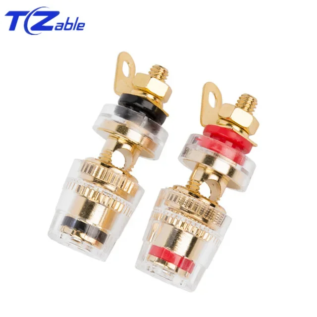 8pcs-Speaker-Terminal-Connector-Amplifier-Gold-Plated-Banana-socket-For ...