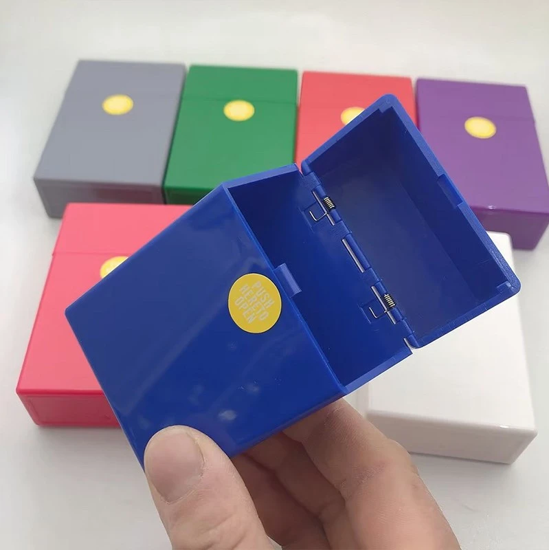 1PC Cigarette Box Case Plastic Eco friendly Automatic Button Cigarette ...