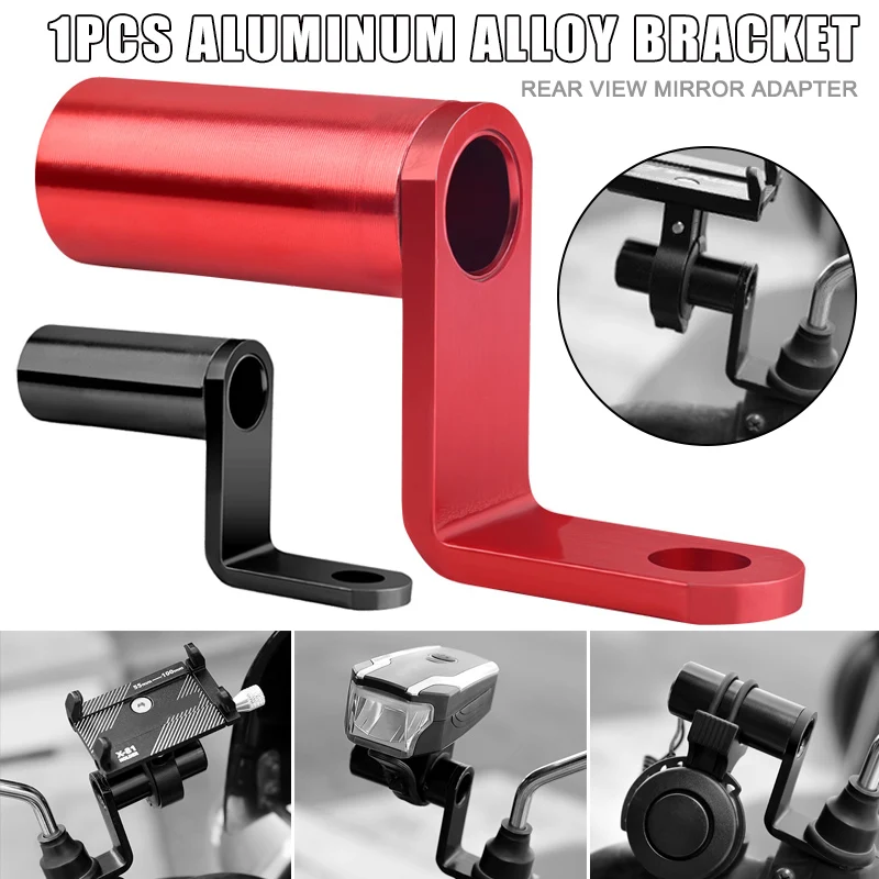 Alloy-Motorcycle-Mount-Rearview-Mirror-Adapter-Phone-Bracket-For-Yamaha ...