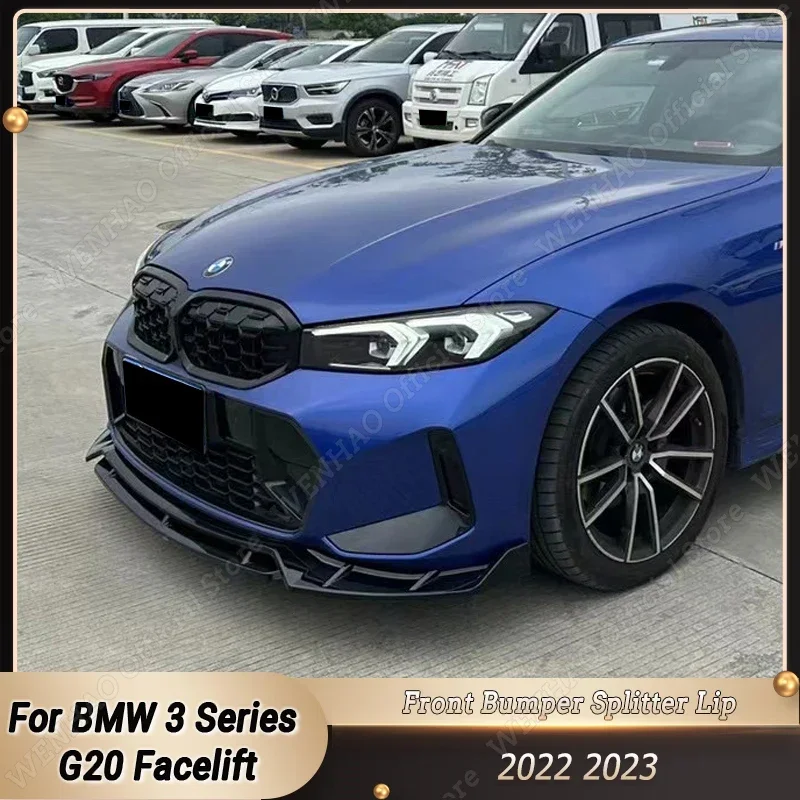 Gloss-Black-Car-Bumper-Lip-Body-Kit-Spoiler-Divisor-Difusor-Branco-BMW ...