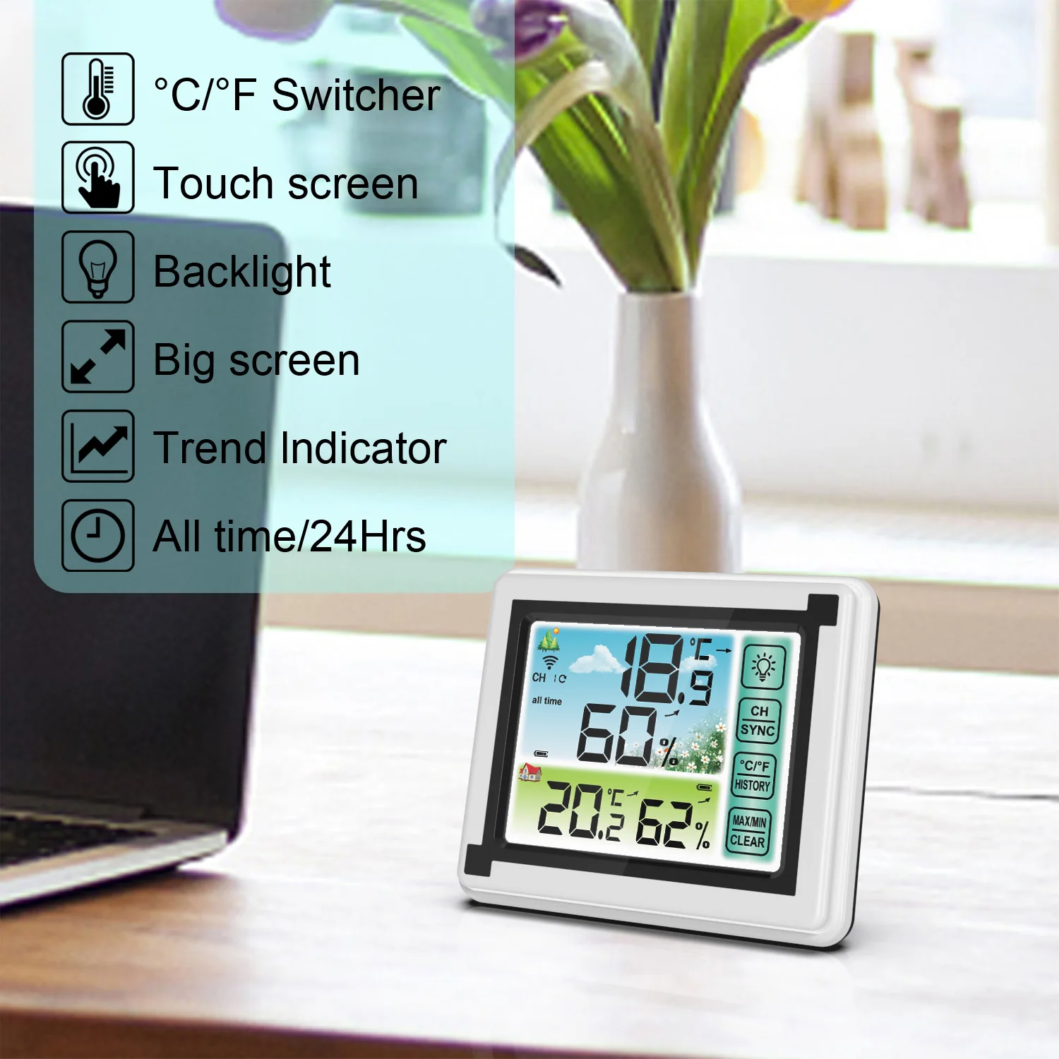 Weather-Station-Wireless-LCD-Digital-Indoor-Outdoor-Forecast-with-3 ...