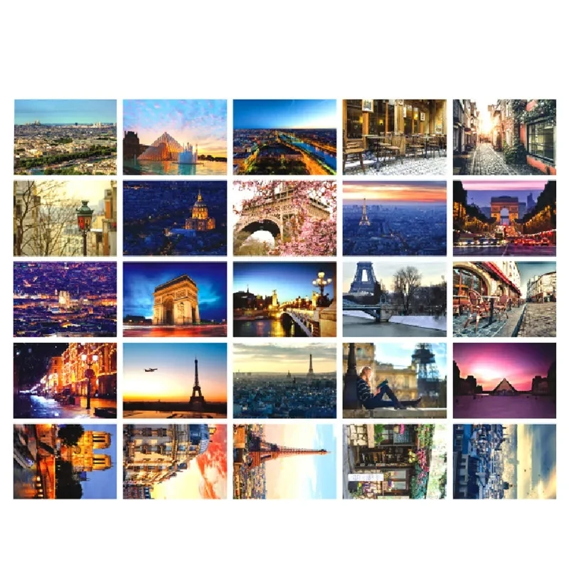 30-Sheets-Lot-New-Postcards-Set-Travel-To-Paris-Series-Postal-Card ...