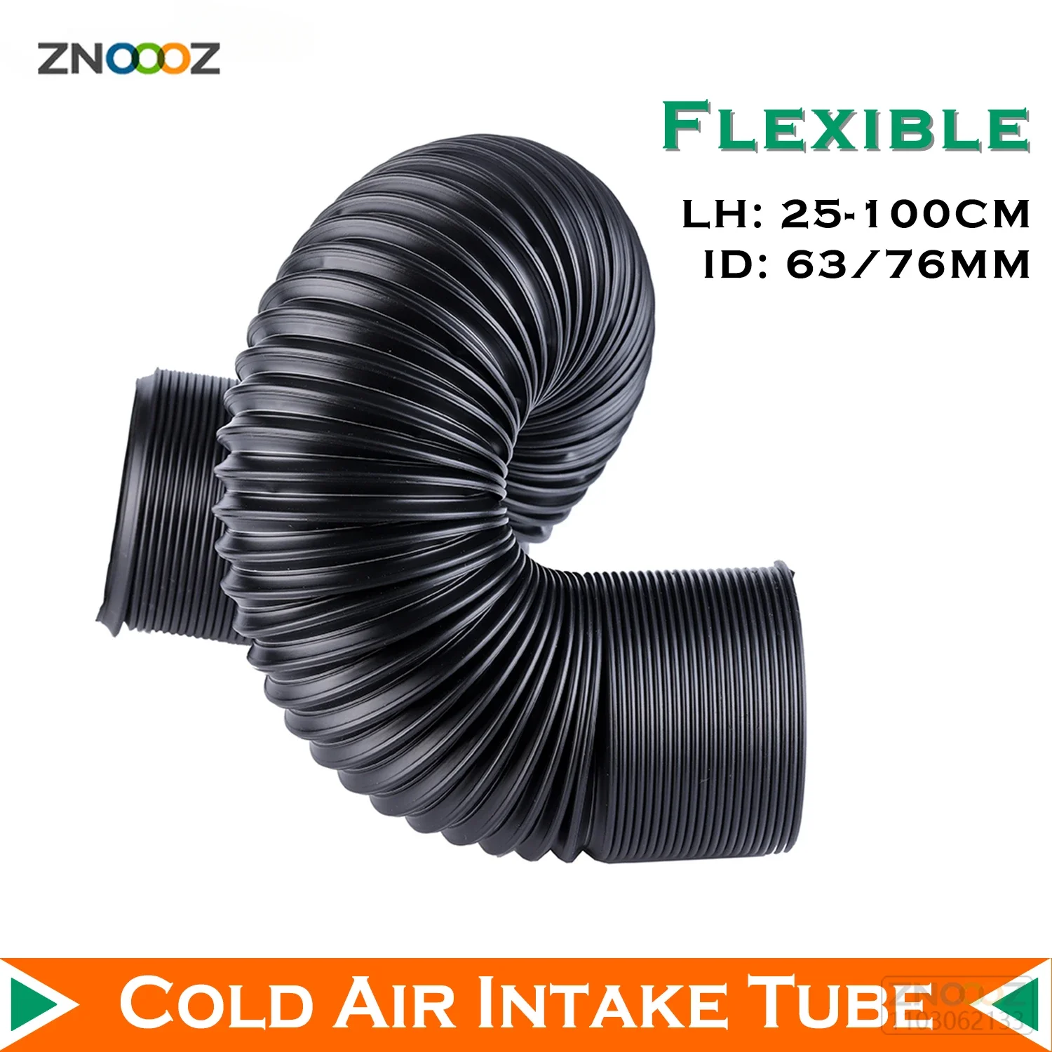 Car Cold Air Intake Tube Kit 2.5inch 3inch Flexible Air Inlet Duct Pipe ...
