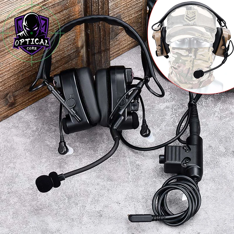 Tactical C4 Comtac IV Headset Pickup Noise Reduction Communication ...