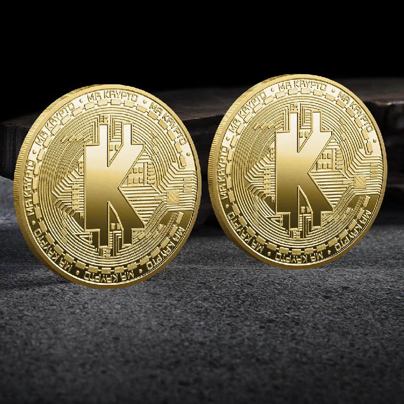 Creative K Coin Art Collection Gold, Silver Plated K Coin Badge with ...