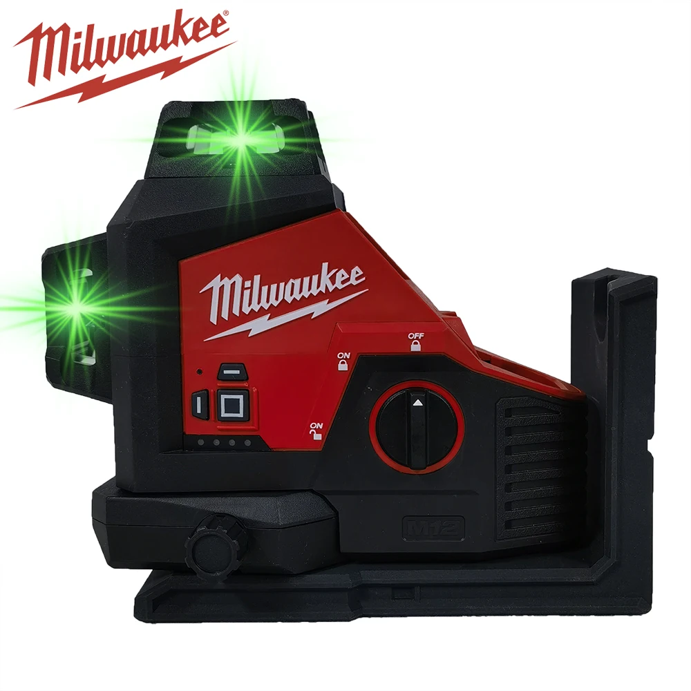 Milwaukee-M12-3PLA-0C-Laser-Level-3x360-Self-Level-3D-12-Lines-Green ...