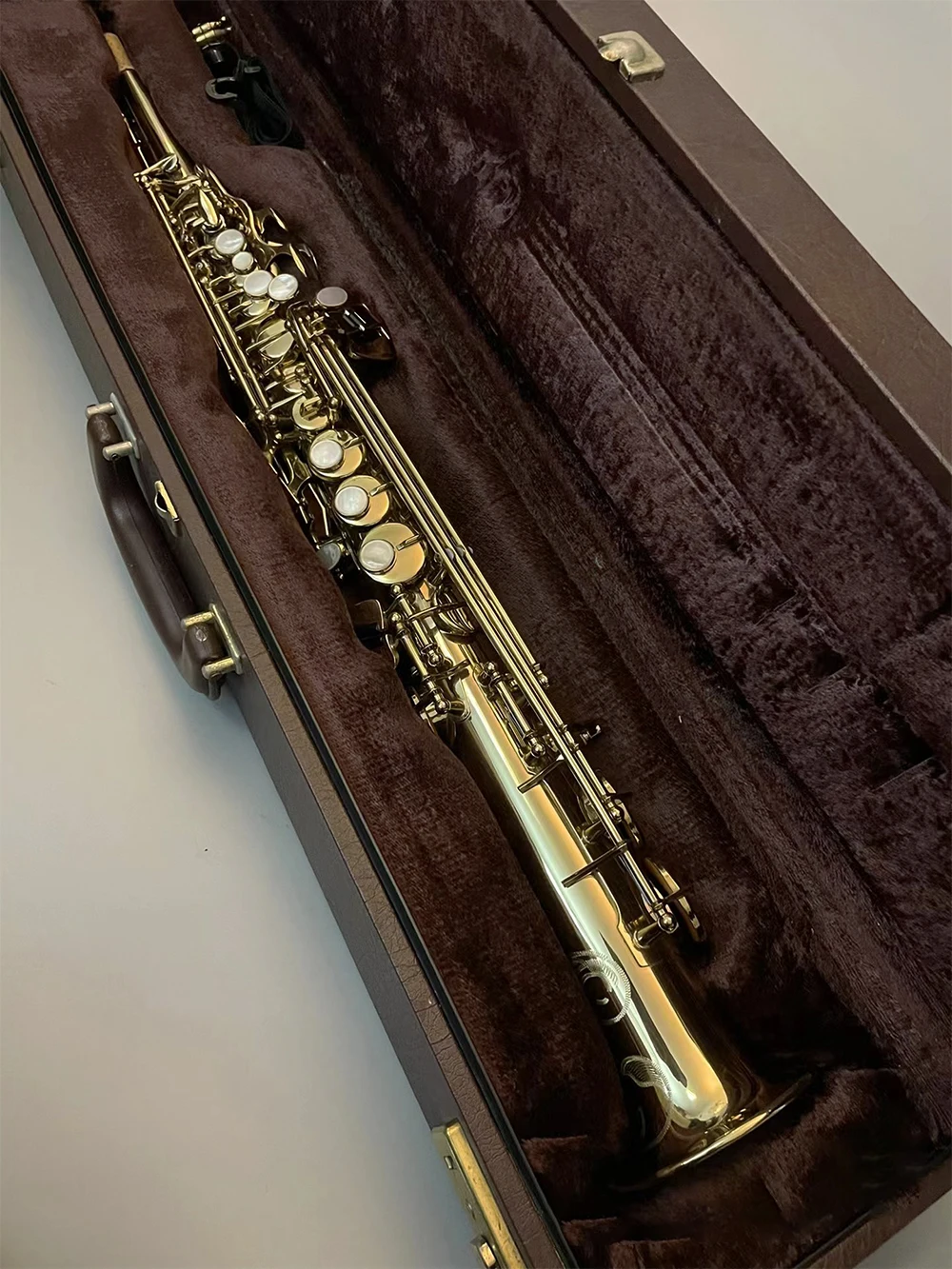 Silver-original-802-structure-model-Bb-professional-soprano-saxophone-all-silver-made-of ...