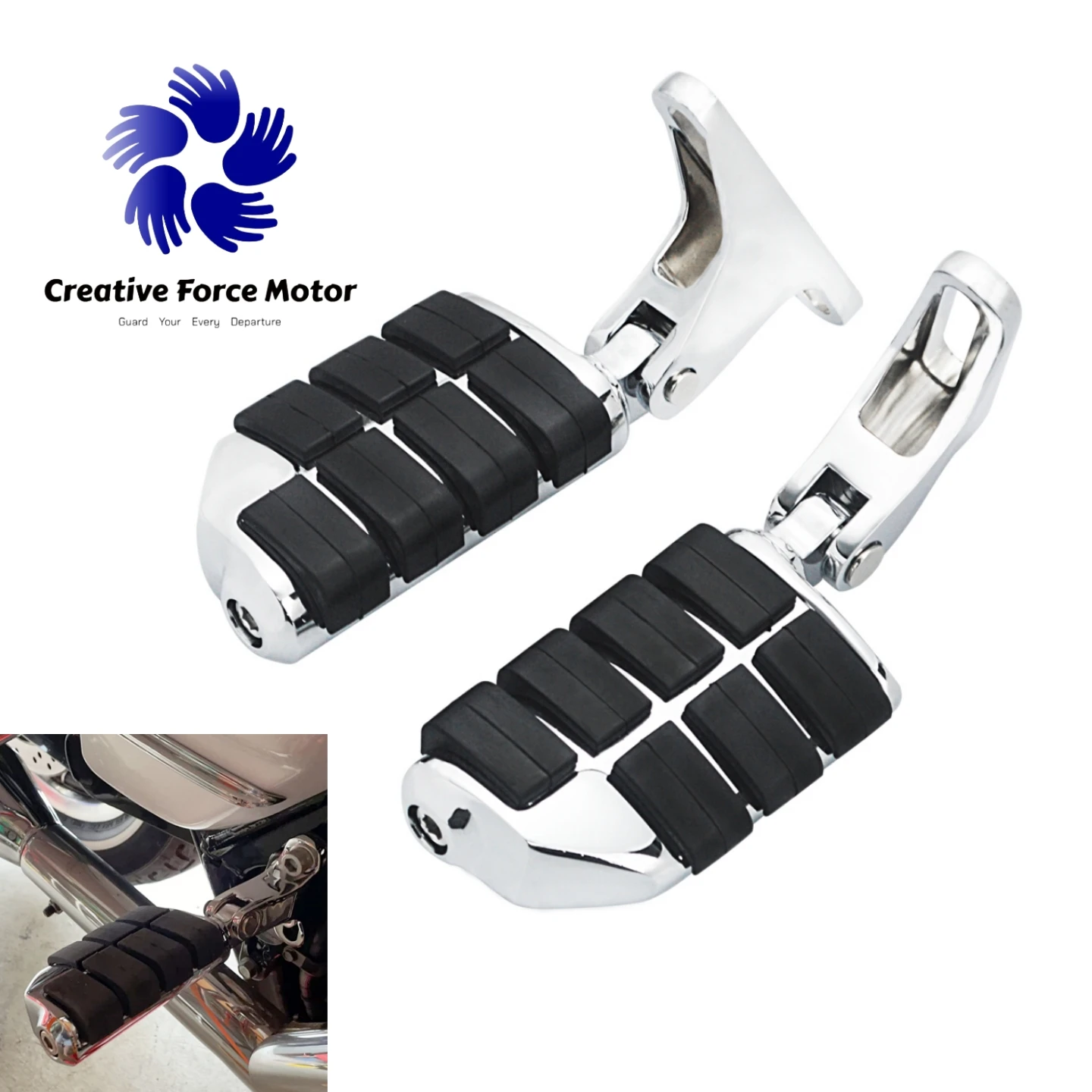 For-Harley-Touring-1993-24-Rear-Passenger-Footrest-Motorcycle-Mount ...