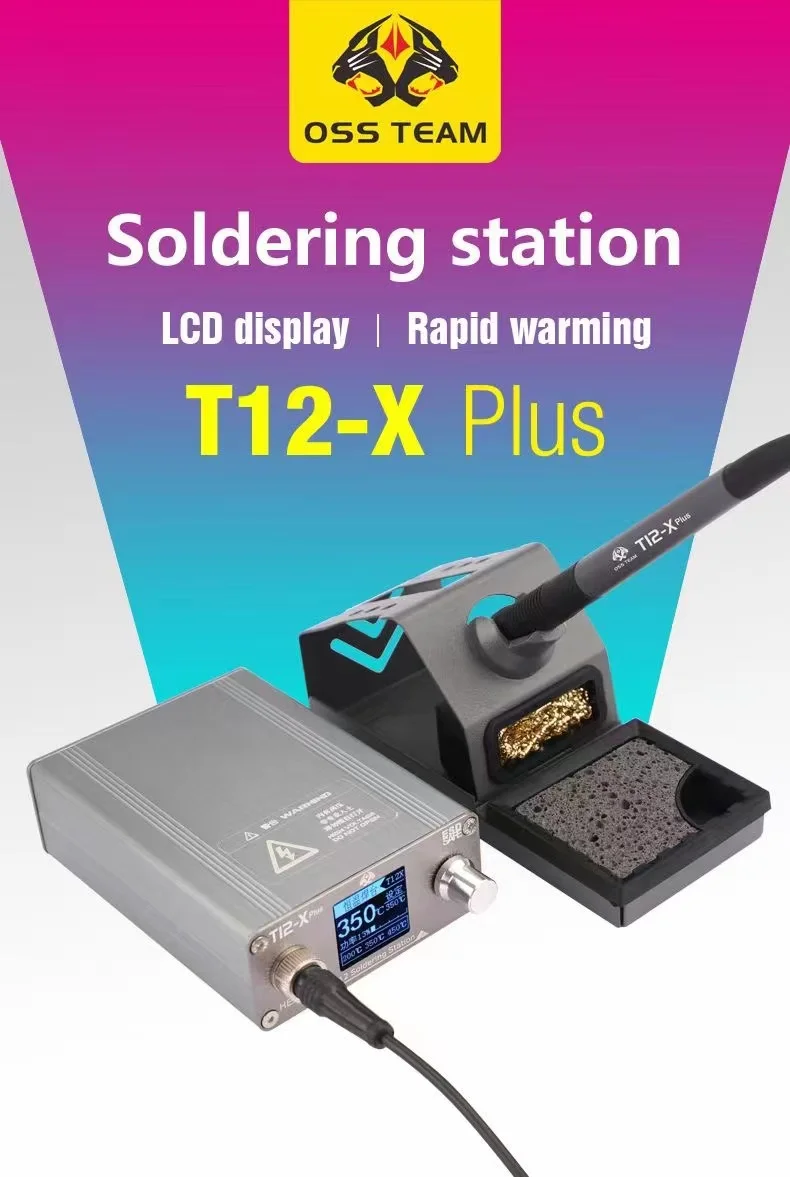 Soldering Station Lcd Display | Rapid Warming Wroking | Oss Team T12-x ...