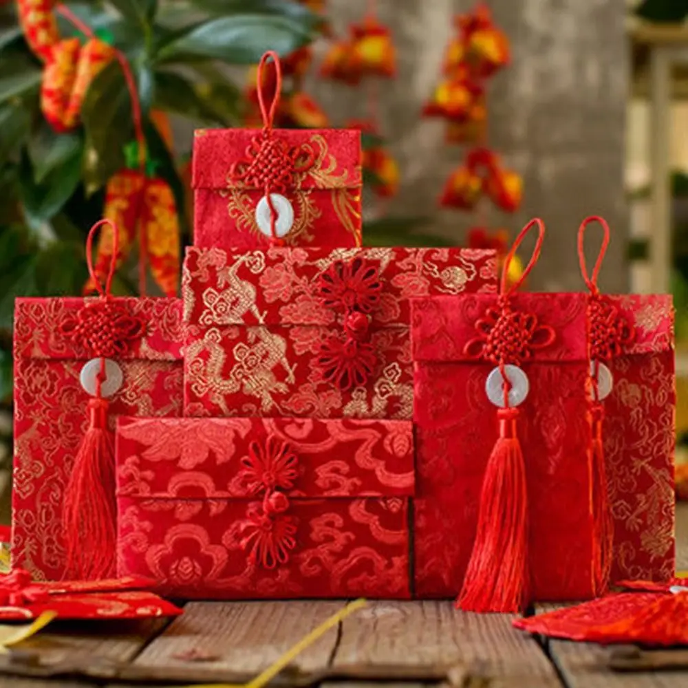 Traditional Red Envelope Bag Creative Cloth Jewelry Storage Bag Wedding ...