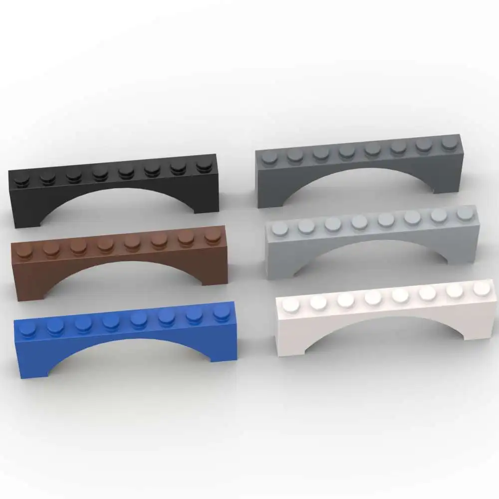 MOC-10PCS-16577-Arch-1x8x2-Building-Blocks-Kit-3308-Raised-House-Bricks ...