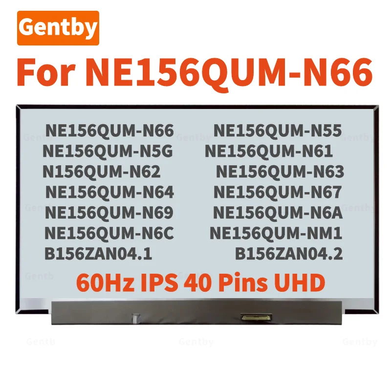 Original NE156QUM N66 N6A N6C B156ZAN04.2 B156ZAN04.1 NE156QUM N55 AND More 15.6-inch UHD ...