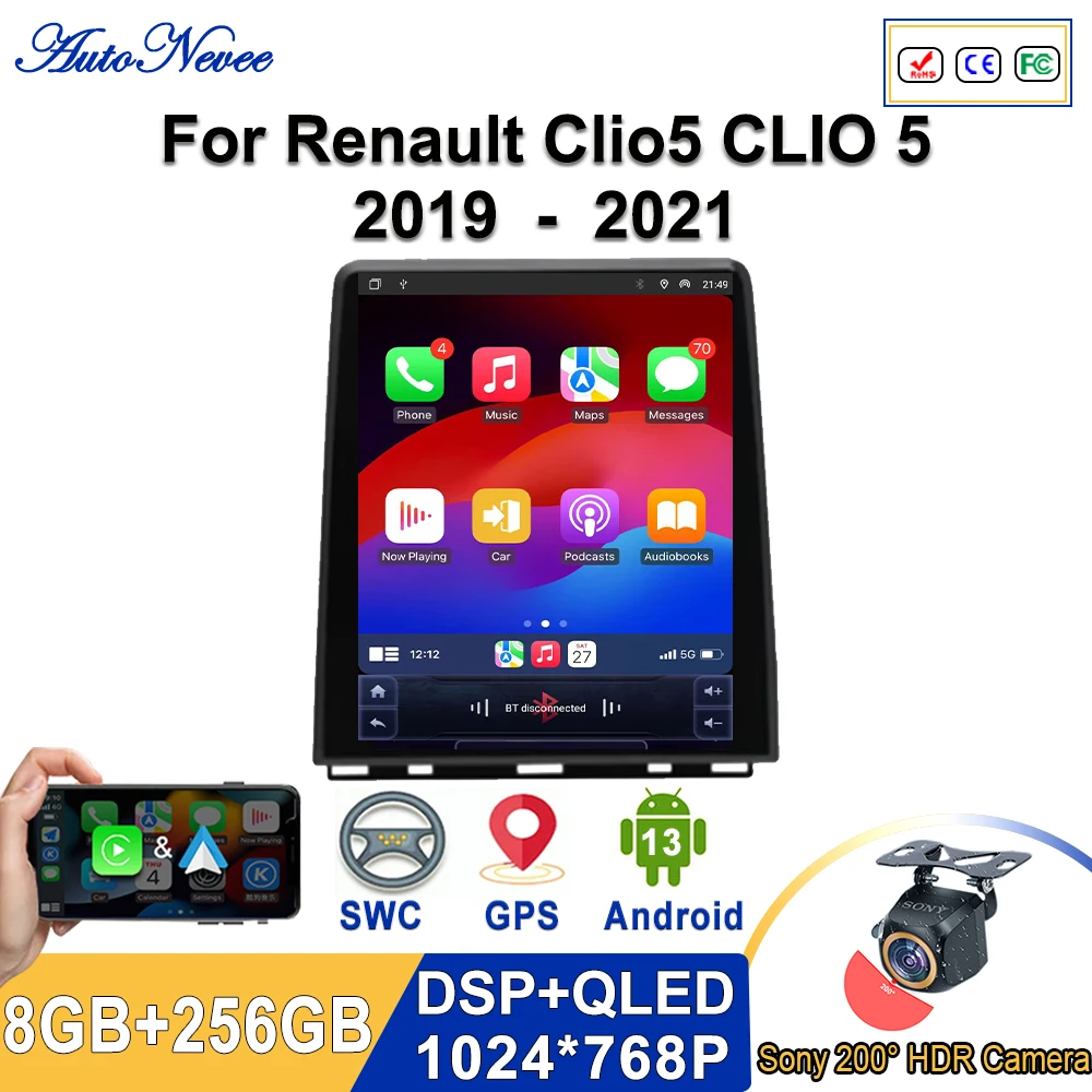 9-7-inch-Android-13-Car-Dvd-For-Renault-Clio5-CLIO-5-2019-2021-GPS ...
