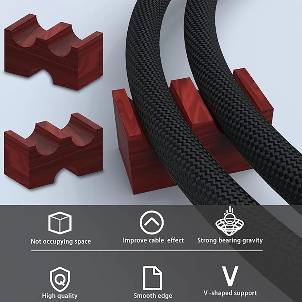 HiFi-Audio-wood-Cable-stand-Walnut-Insulation-Cable-Feet-support ...