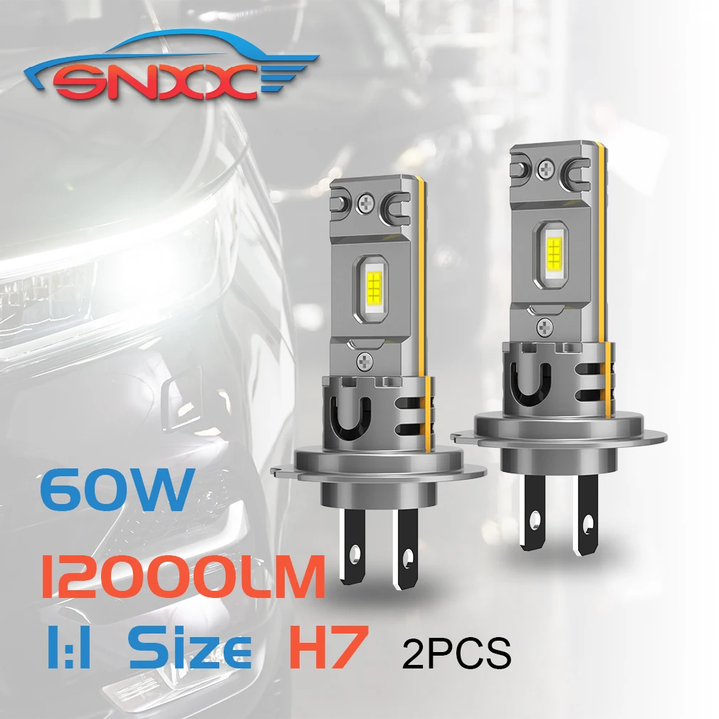 SNXX-H7-LED-Headlight-Bulbs-Mini-Tubro-12000LM-6500K-Bright-White-Led ...