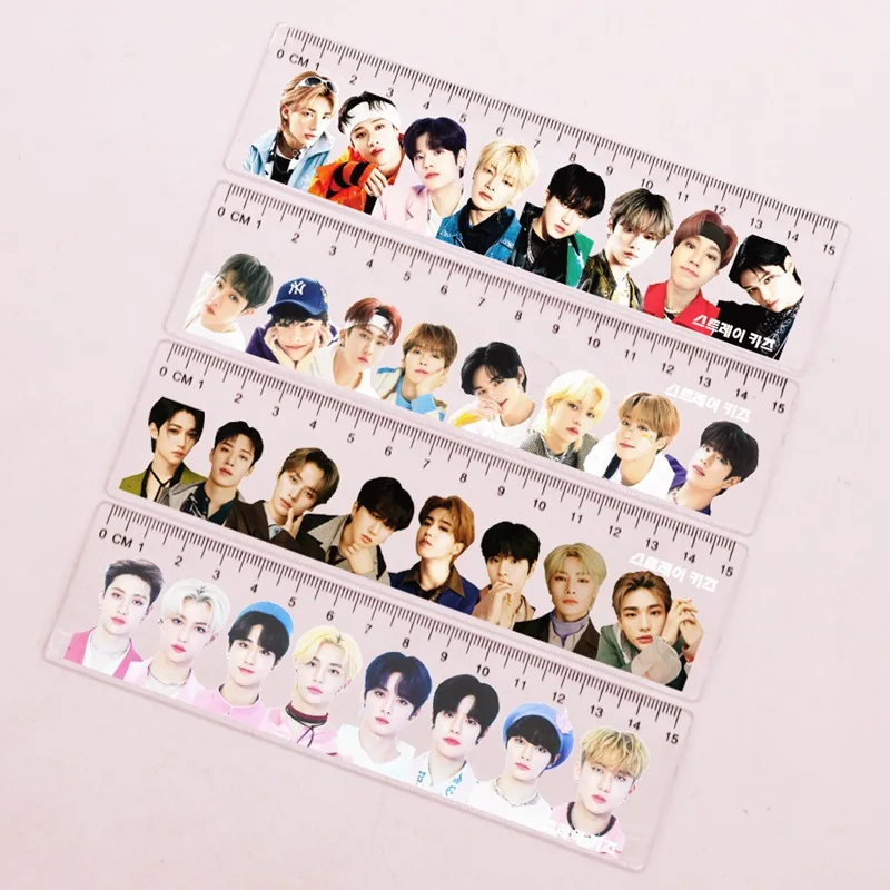 Kpop-Idol-Boy-Group-Acrylic-Ruler-Portable-Student-Measuring-Straight ...