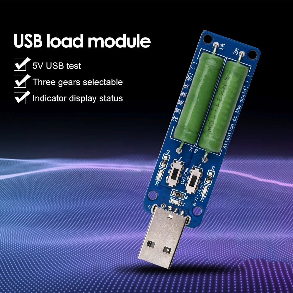 USB-resistor-DC-electronic-load-With-switch-adjustable-3kind-current ...
