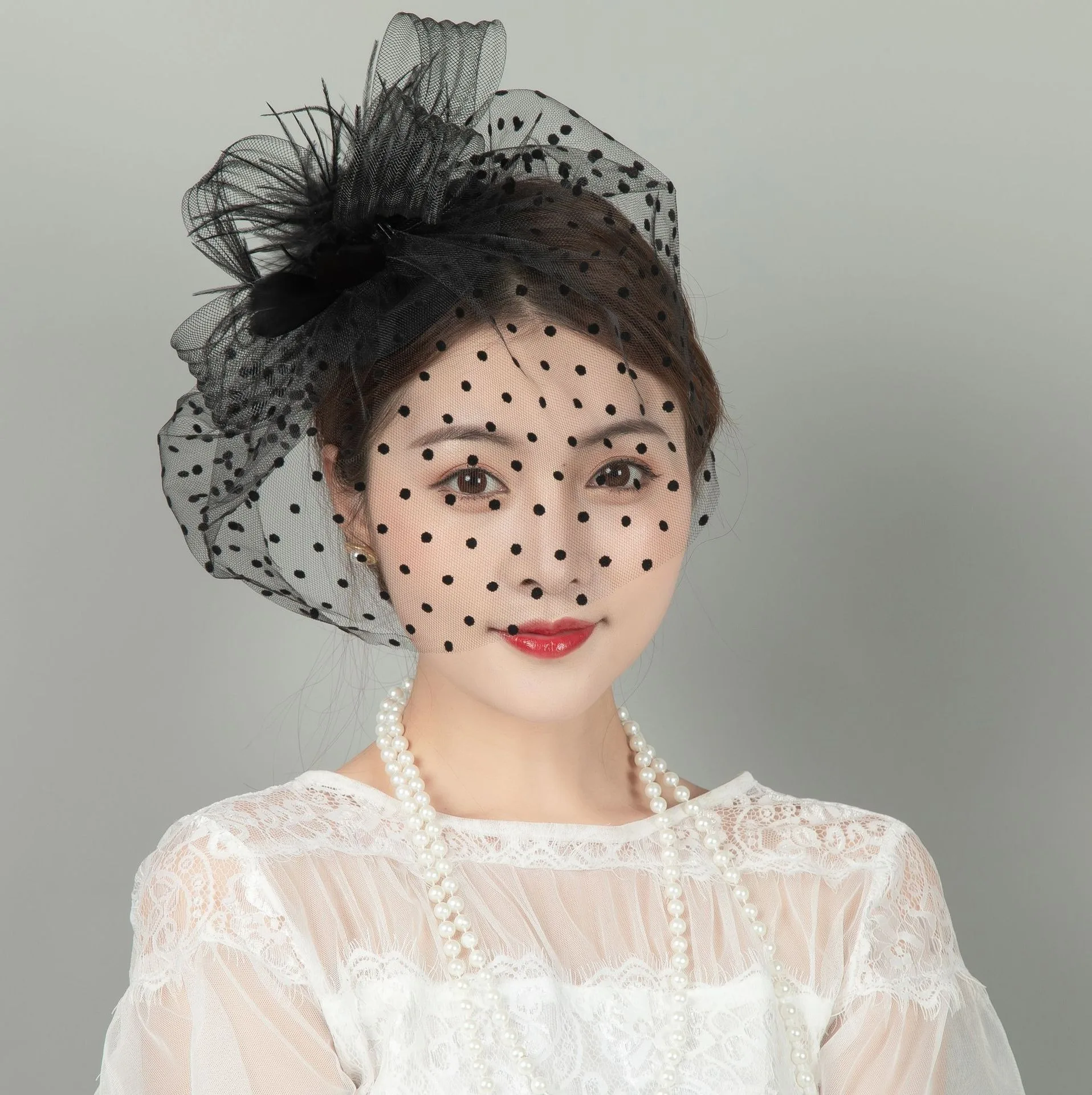 Sombrero-de-hilo-de-red-de-plumas-para-mujer-accesorios-de-boda ...