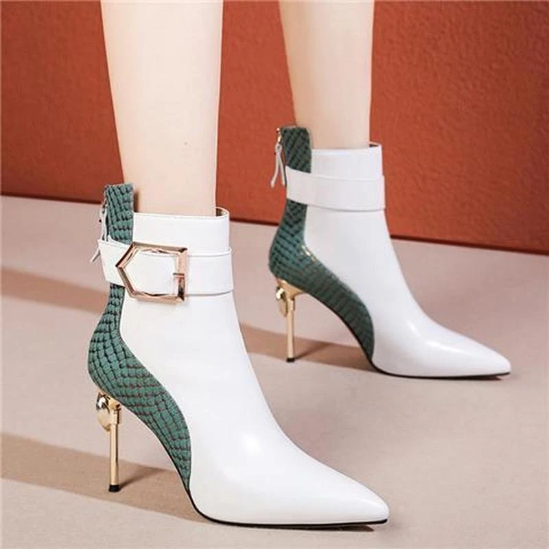 Womens Pointed Toe Heel Boots | Pointed Toe High Heel Boots | Office ...