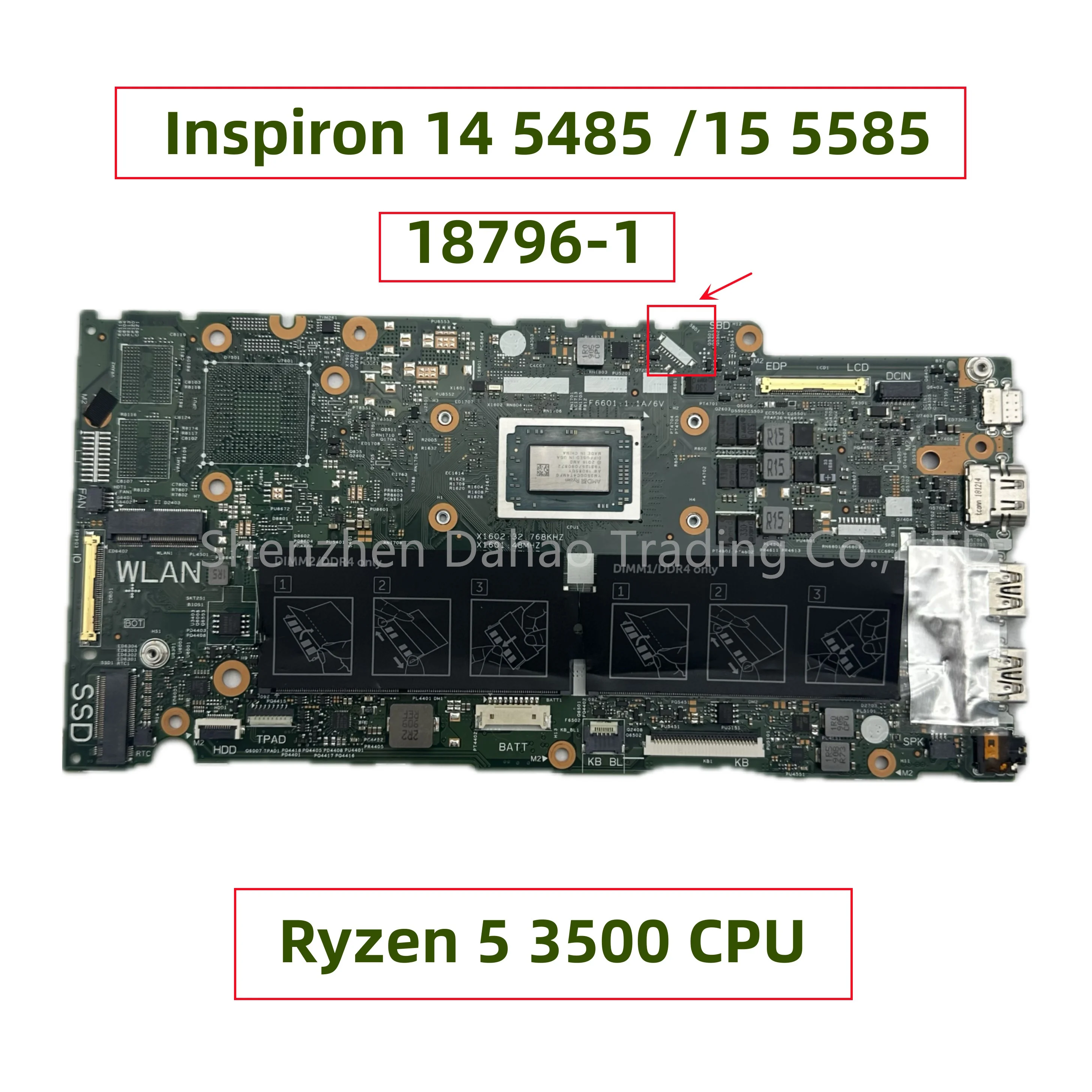 CN-0FNM6F-0FNM6F-FNM6F-For-Dell-Inspiron-14-5485-15-5585-Laptop ...