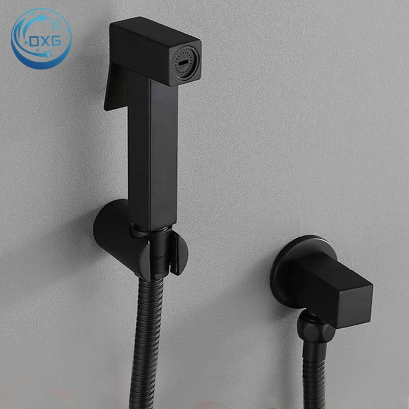 OXG Black Toilet Bidet Faucet set Kit Hand Bidet Faucet Bathroom hand ...