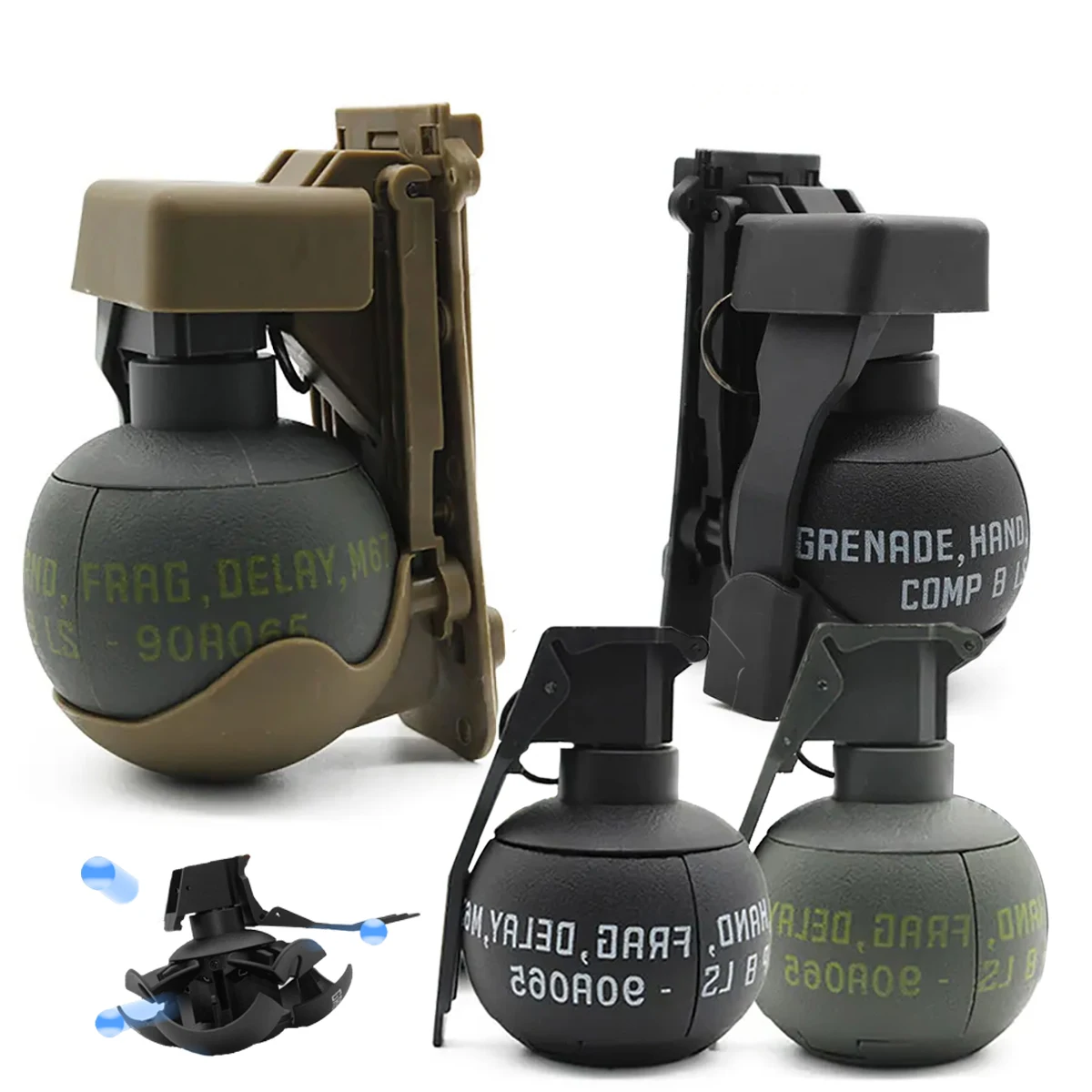 Outdoor-Tactical-Grenade-Model-Set-M67-Grenade-Model-Explosive-Mine ...