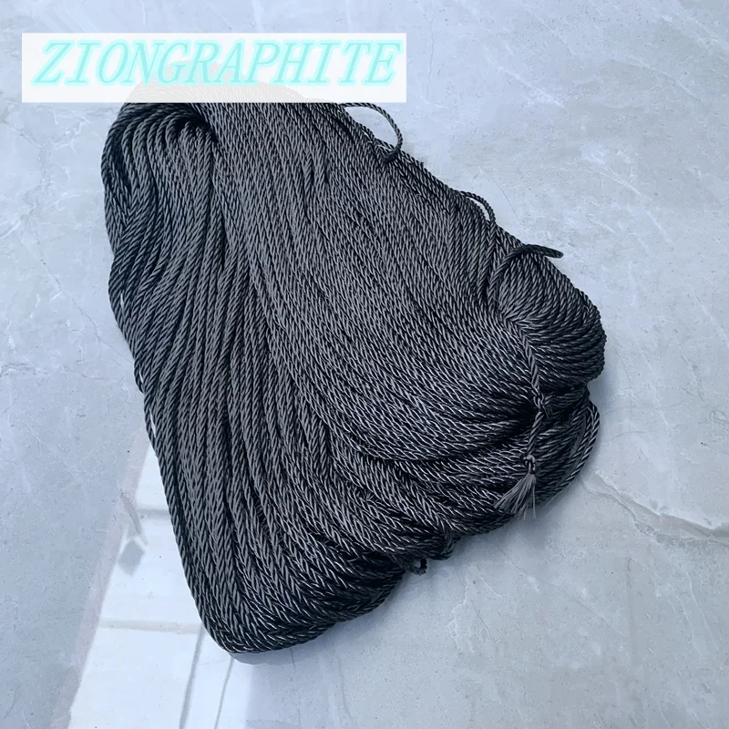 Carbon rope Carbon fiber rope Graphite rope Diameter 2mm 3mm 5mm ...