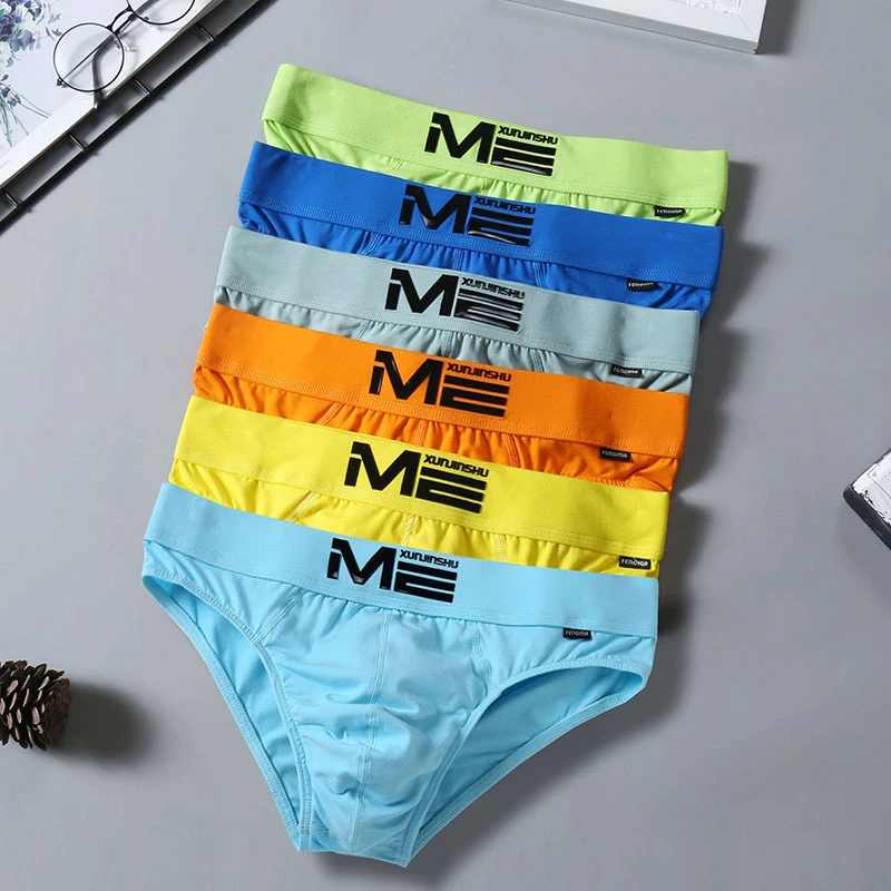 Men's Triangle Underwear Qmilch Low Rise Elasticity Capsular Bag Body ...