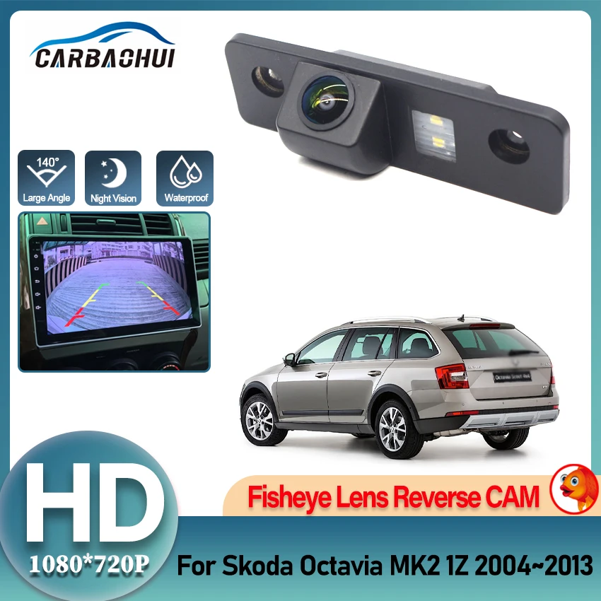 HD CCD NTSC Car Rear View Reverse Camera For Skoda Octavia MK2 1Z 2004 ...
