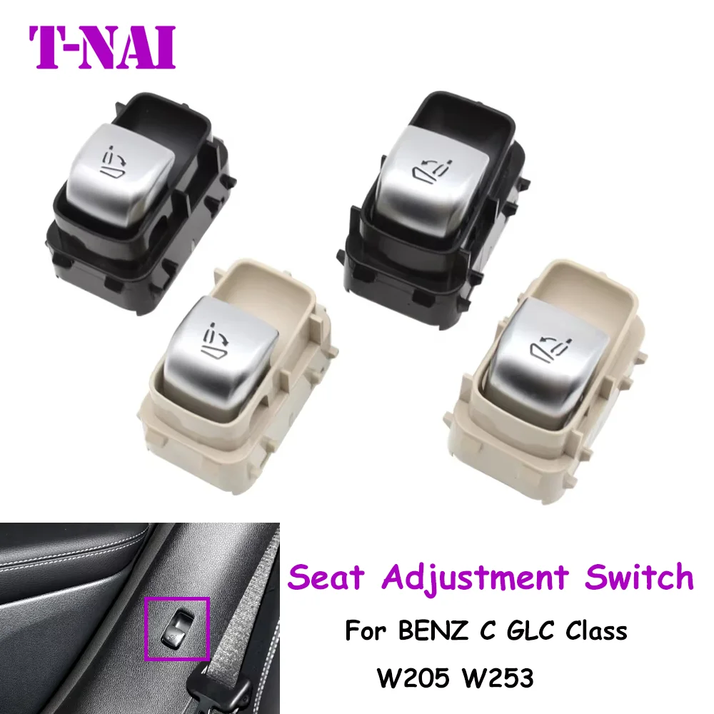 Black-Beige-Car-Left-Right-Side-Seat-Adjustment-Switch-Button-For ...