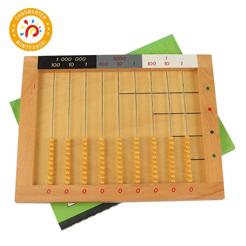 Montessori-Flat-Bead-Frame-Math-Early-Childhood-Education-Preschool ...