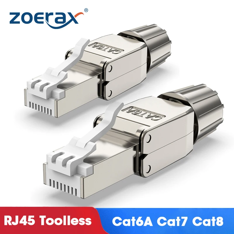 ZoeRax-CatsnapCat7-Cat8-Donless-Field-Terminaison-Plug-Shielded-STP-PoE ...
