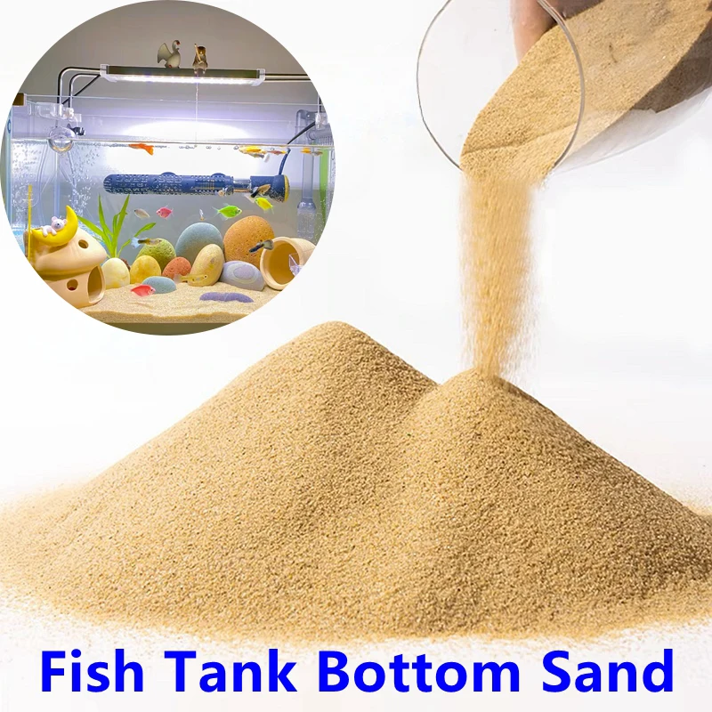 100-200-500g-Fish-Tank-Bottom-Sand-Natural-Crystal-Sand-Turtle-Sands ...