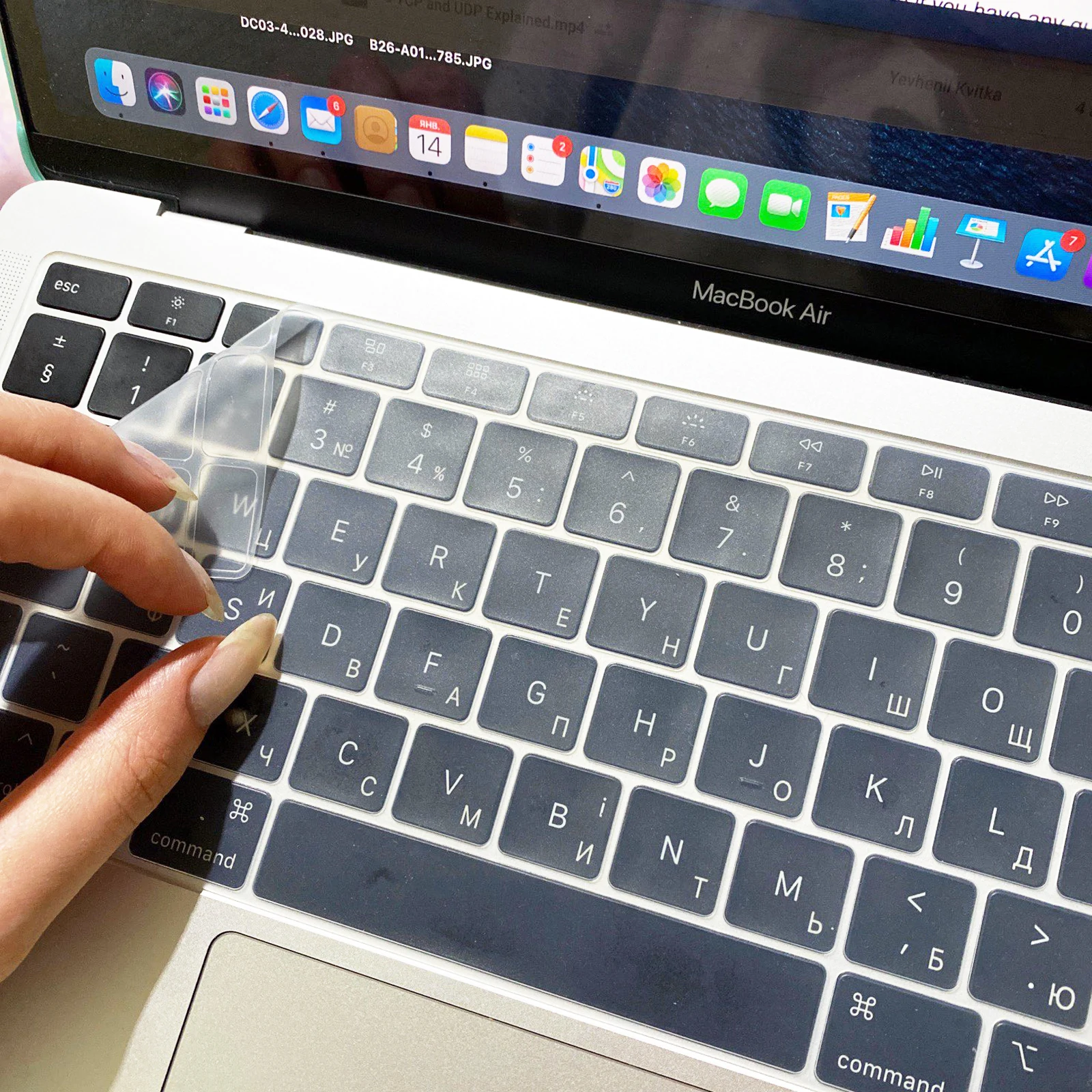 Clear Silicone Keyboard Cover for MacBook Pro/Air, Compatible with M1 ...