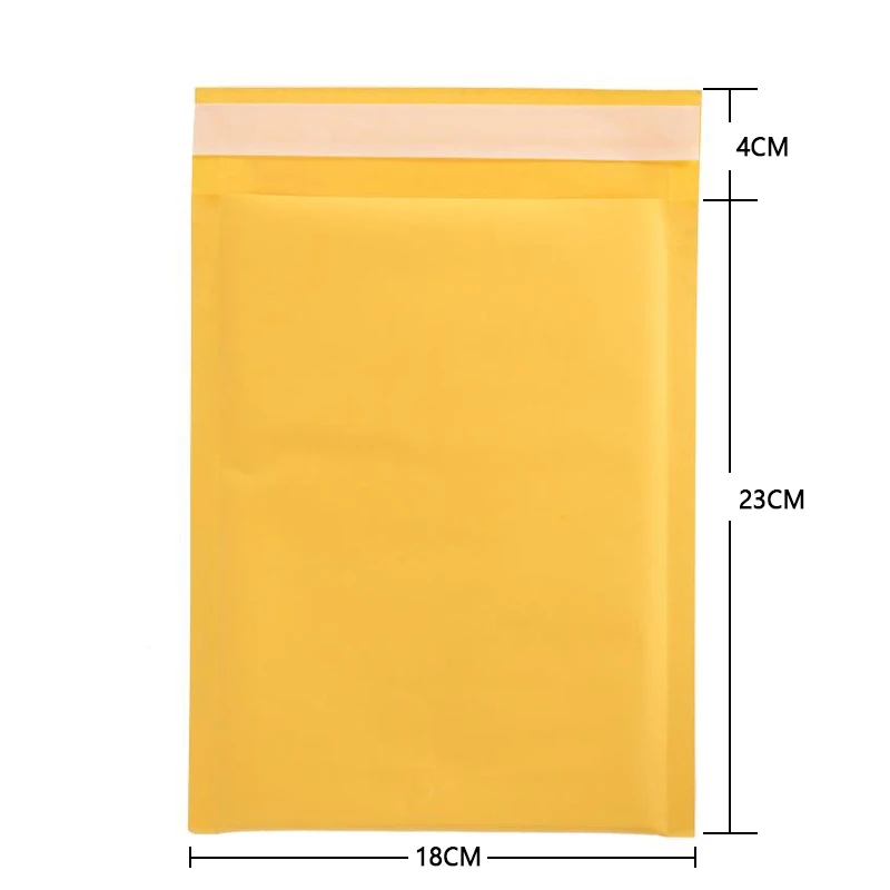 100PCS/Lot Kraft Paper Bubble Envelopes Bags Different Specifications ...