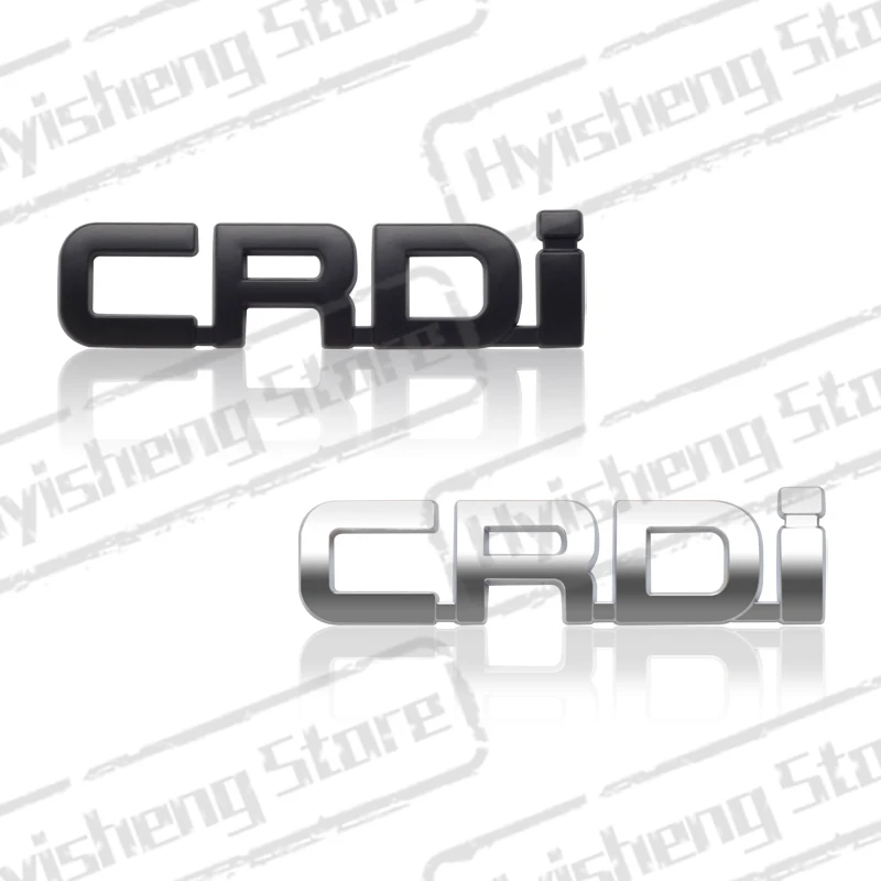 3D Metal Sticker CRDi Emblem Letters Badge Decoration Rear Trunk ...