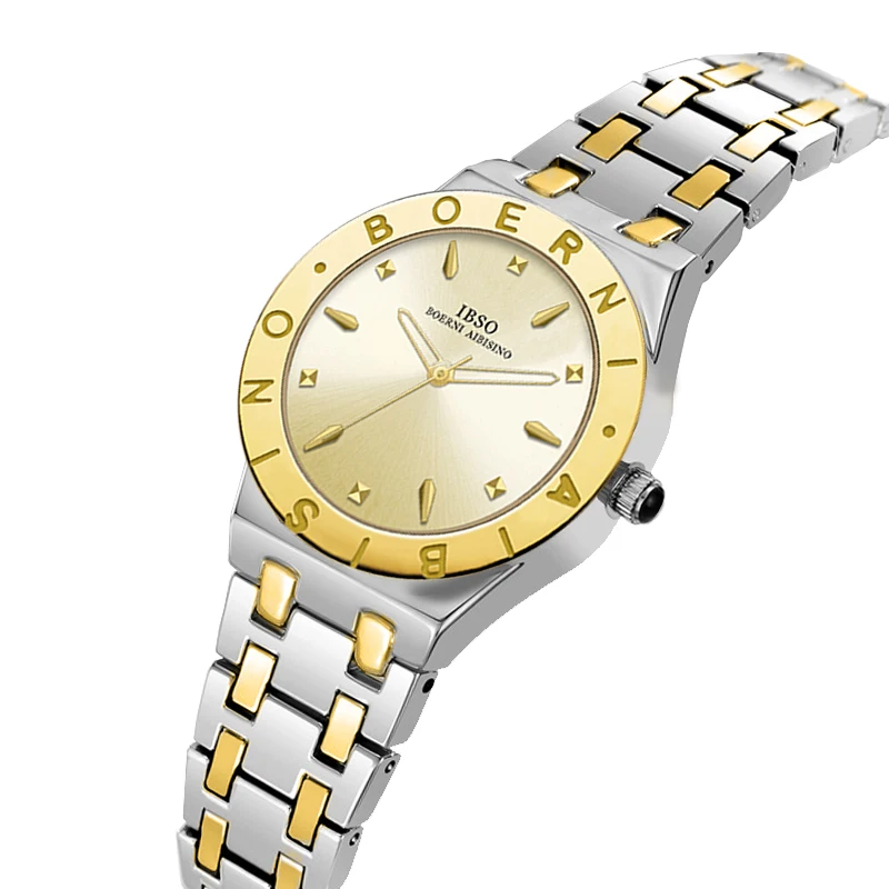 Vintage Women Watch Steel Green Waterproof Casual Hand Clock Female ...