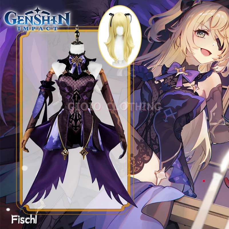 Genshin-Impact-Fischl-Cosplay-Costume-Uniform-Anime-Chinese-Style ...