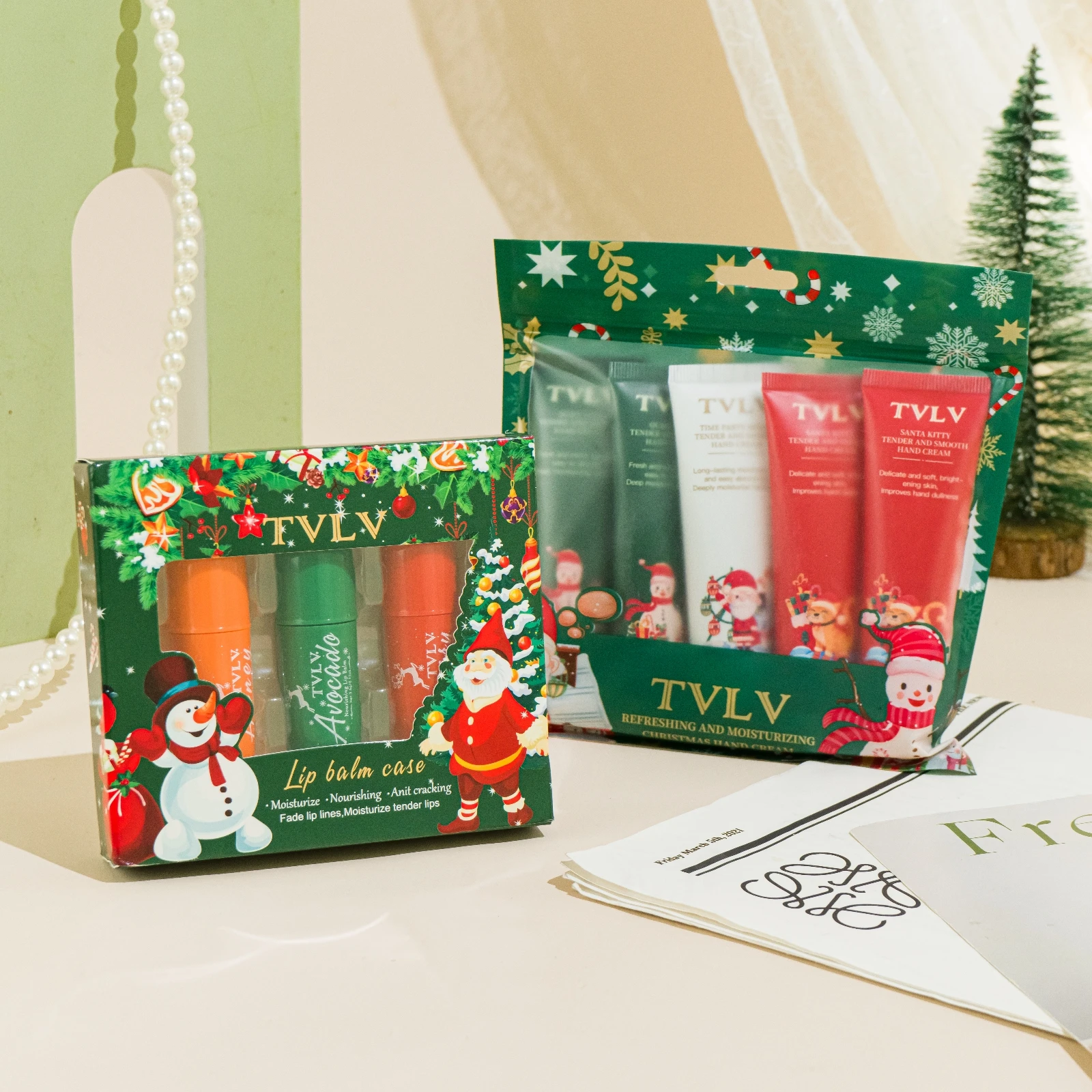 Christmas-Hand-Cream-Gift-Set-and-Lip-balm-Gift-Set-for-Dry-Skin ...