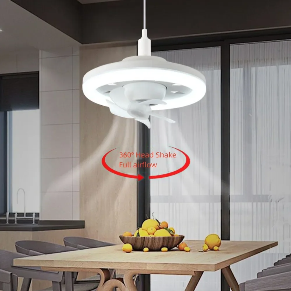 LED-fan-Lamp-360-Rotation-Ceiling-Fan-Light-For-Living-Dining-Room ...