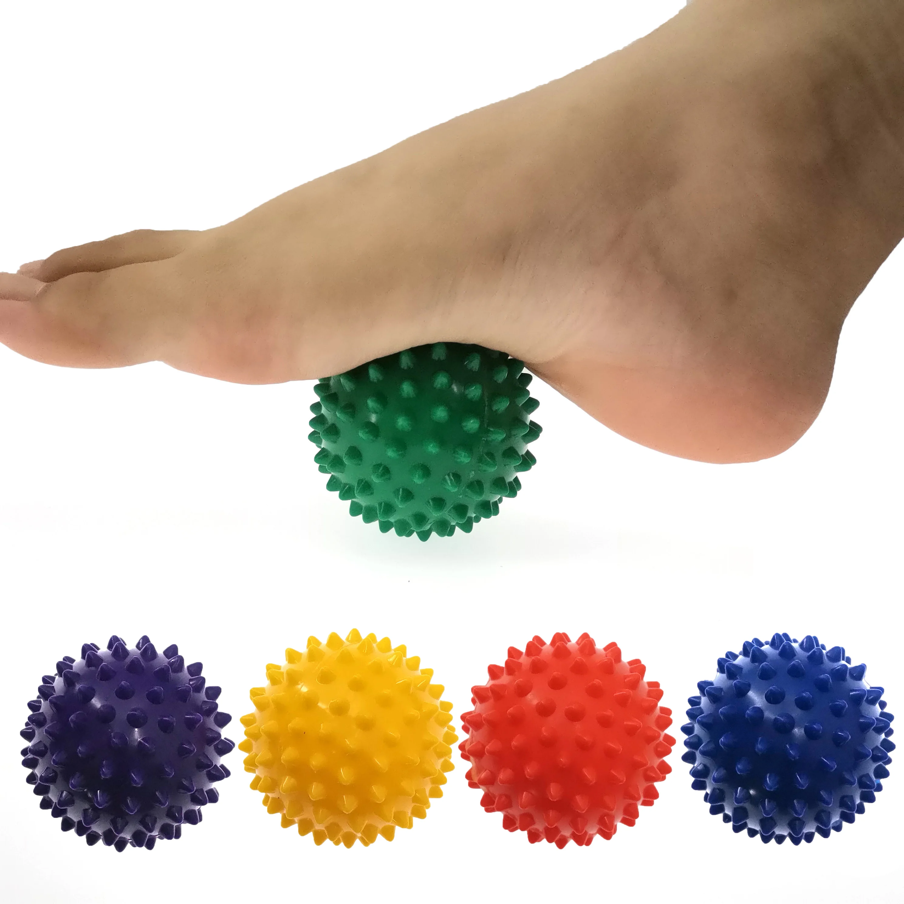 Durable PVC Spiky Massage Ball Trigger Point Sport Fitness Hand Foot ...
