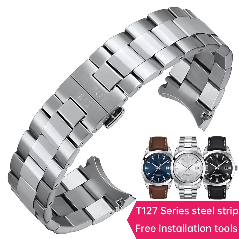 Correa-de-acero-fina-para-reloj-Tissot-T127-Serie-de-viento-1853 ...