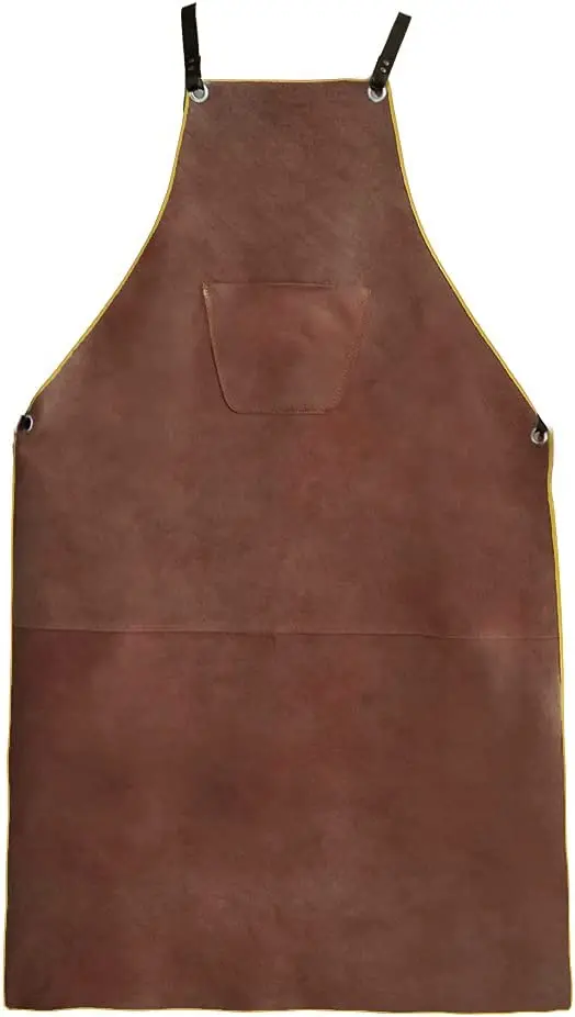 Leather-Welding-Apron-Heat-Flame-Resistant-Heavy-Duty-Work-Apron ...
